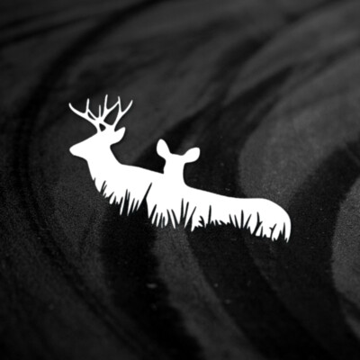 Deer Bush Car Sticker Decal - Funny Bumper or Window Vinyl Die Cut | eBay