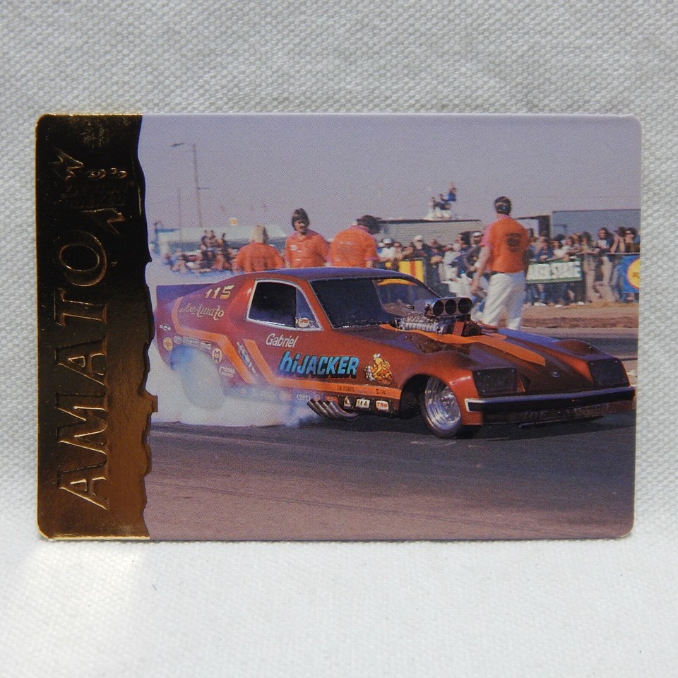 JOE AMATO GABRIEL HIJACKER FUNNY CAR NHRA TRADING CARD #27 (A) | eBay