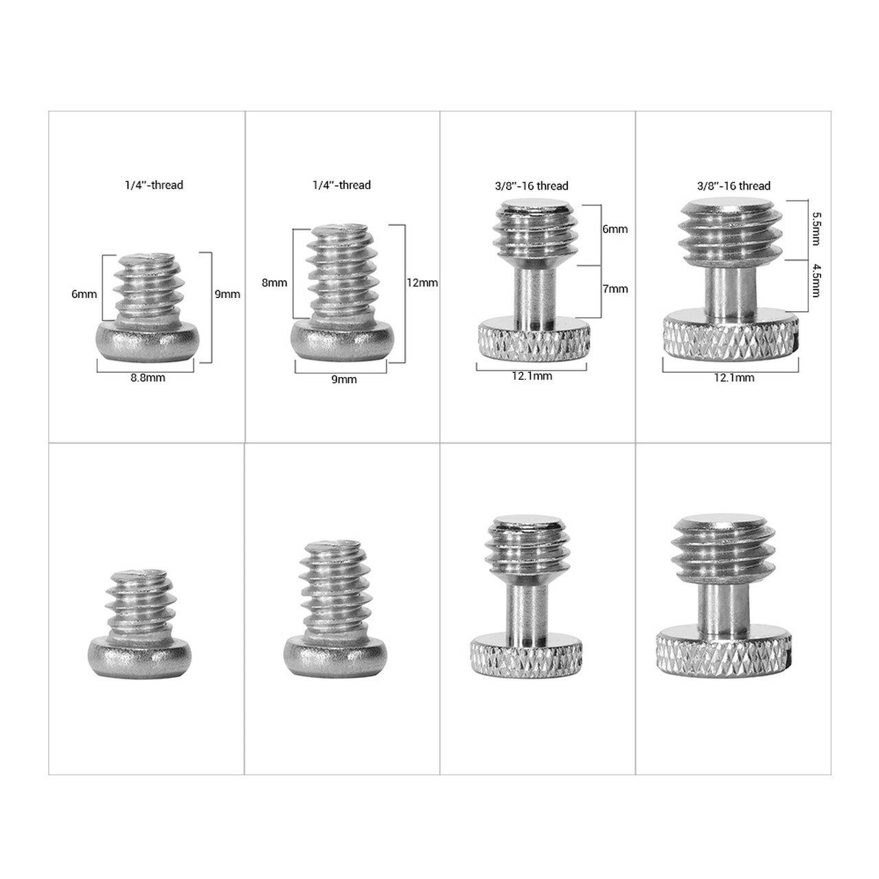 SmallRig Screws Set 26PCS Tripod Screw Adapter for Camera Cage|Handle ...