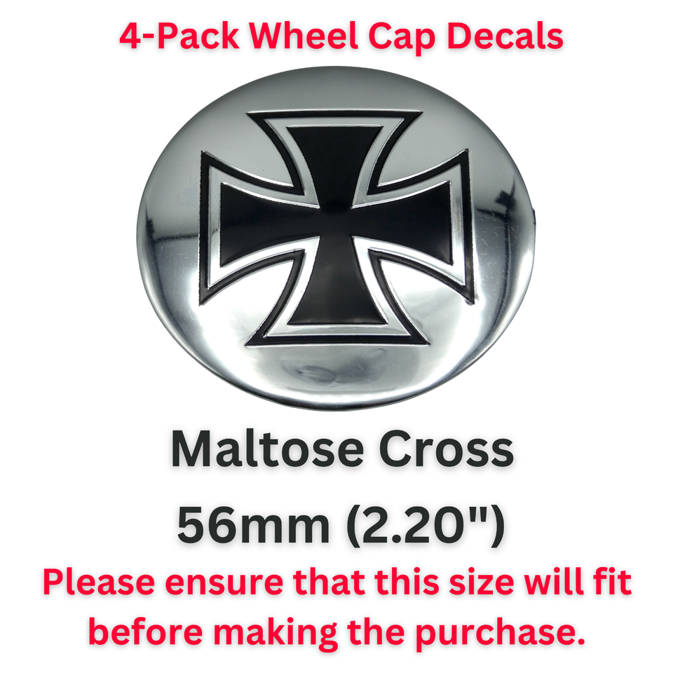 2.20" (56mm) Wheel Center Cap Decal Emblem Stickers – 1 SET | eBay