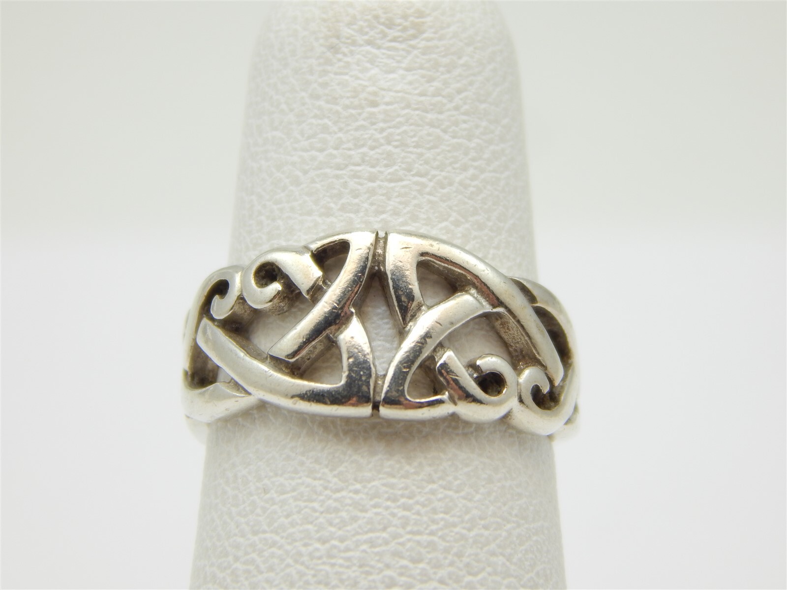 SIMPLE CELTIC KNOT GENUINE STERLING SILVER 925 BAND R… - Gem