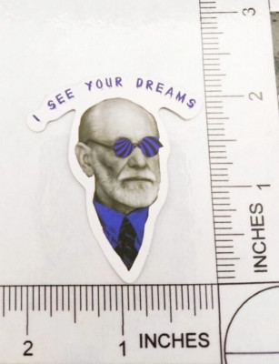 Sigmund Freud Dreams Funny Humor Waterproof Vinyl Decal Logo Sticker 2. ...