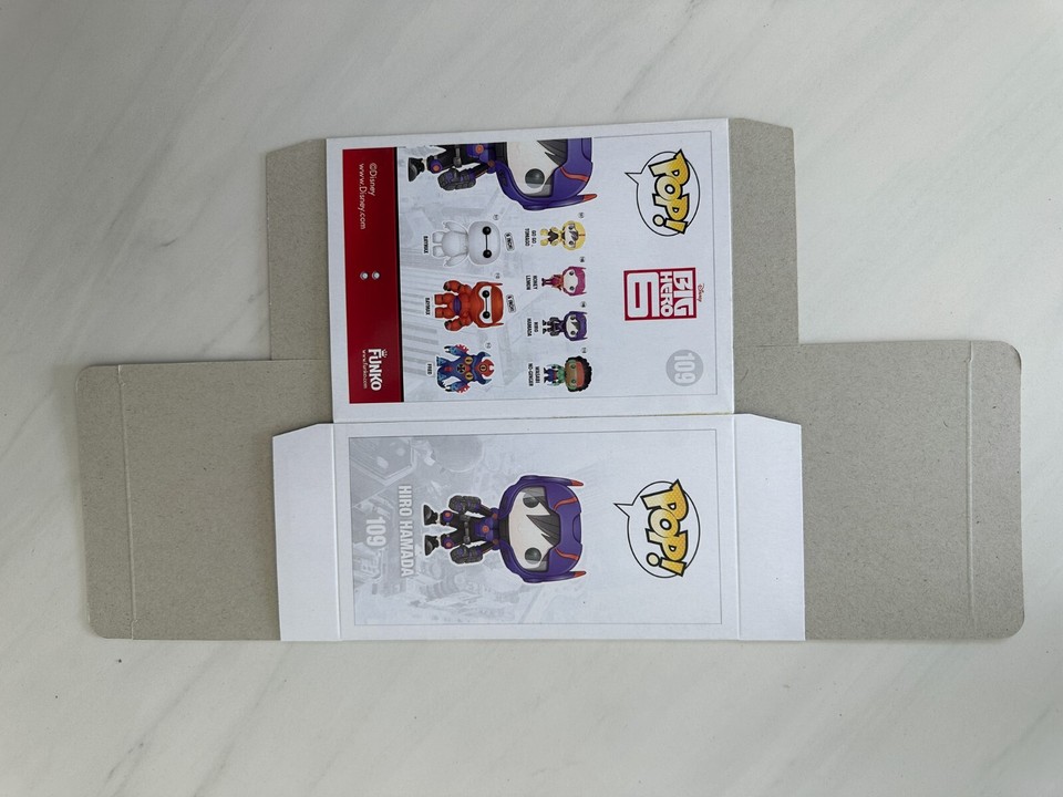 Big Hero 6 Hiro Hamada #109 Funko POP! Replacement Empty Box | eBay