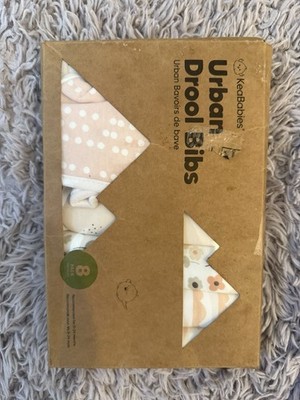 Keababies Urban Droll Bibs 8 Pack NIB Baby Bibs Pink Multicolored | eBay