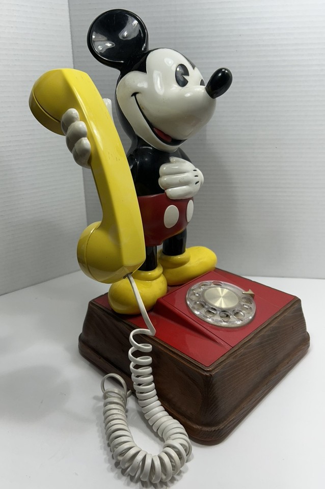 Vintage 1976 Mickey Mouse Rotary Dial Telephone Good Condition | eBay