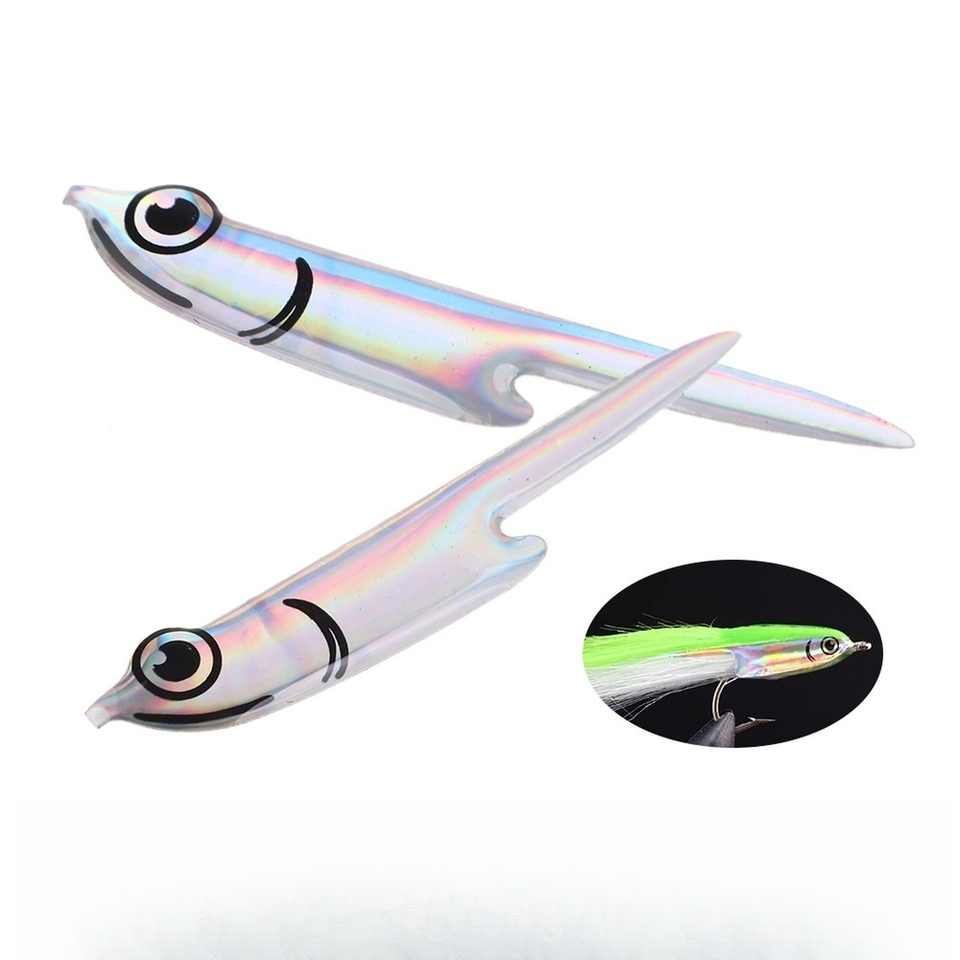 8 Pairs Fishing Lure Silverside Fish Skin Imitation Bait for Ice Fishing | eBay UK