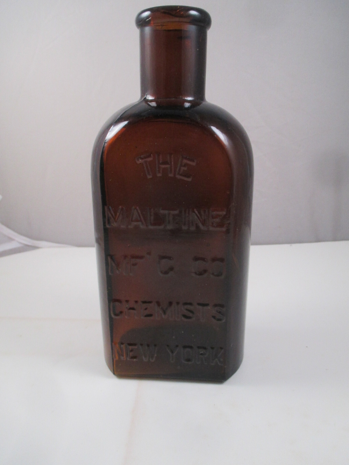 Antique Dark Bottle "The Maltine MF'G CO Chemists New York" Bottle ...
