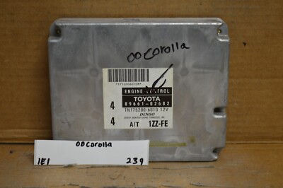 2000 Toyota Corolla Engine Control Unit ECU 8966102682 Module 239-1E1 ...