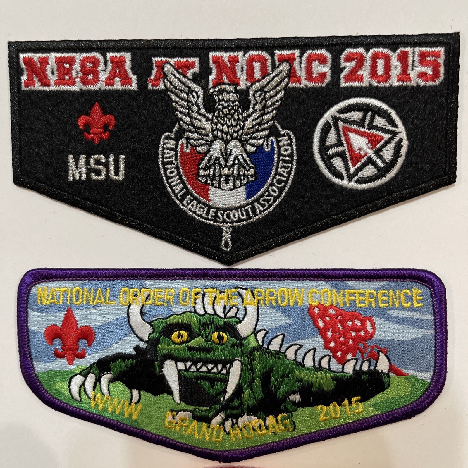 OA 2015 NOAC 100 yrs NESA, GRAND HODAG AND OFFICIAL ROUND PATCHES MINT ...