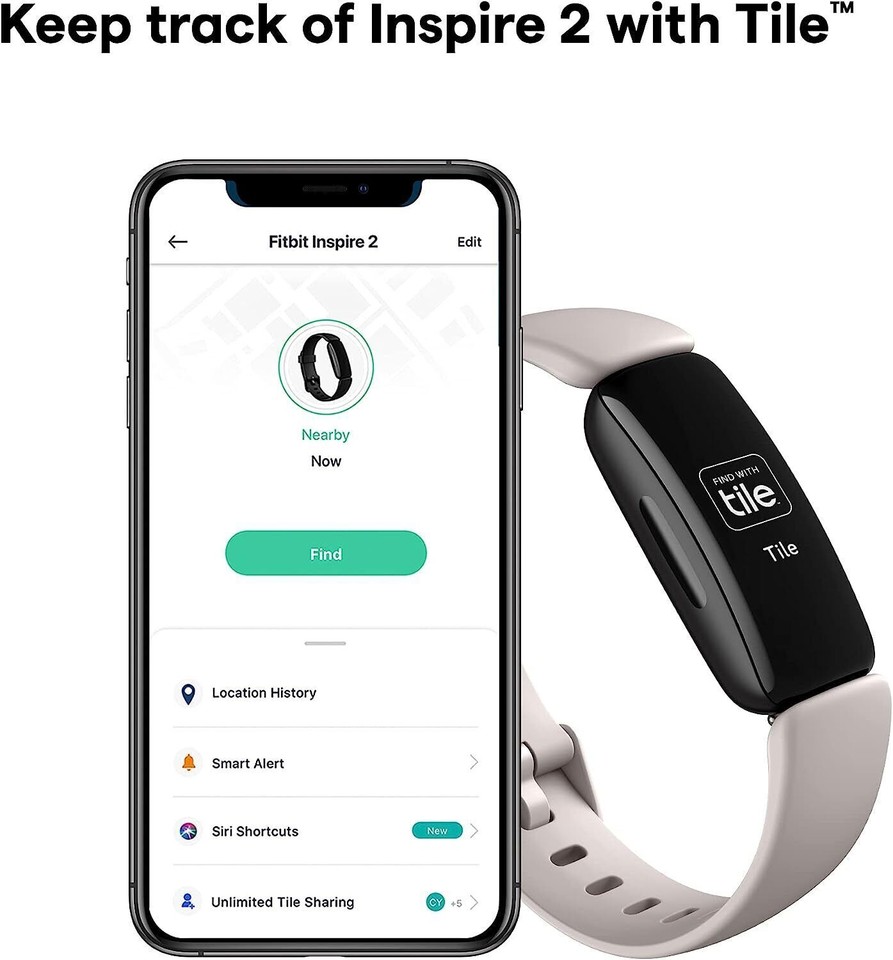 NEW Fitbit Inspire 2 Health & Fitness Activity Tracker FB418 Heart Rate ...
