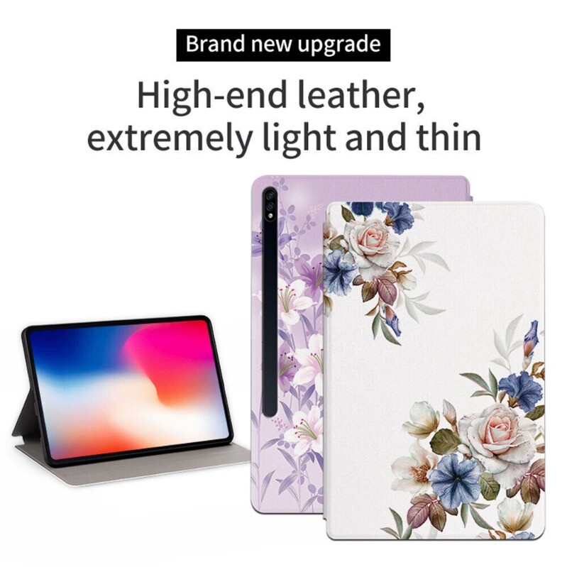 For Samsung Galaxy Tab S9 FE 10.9 FE+ 12.4 Tablet Folio Leather Stand ...