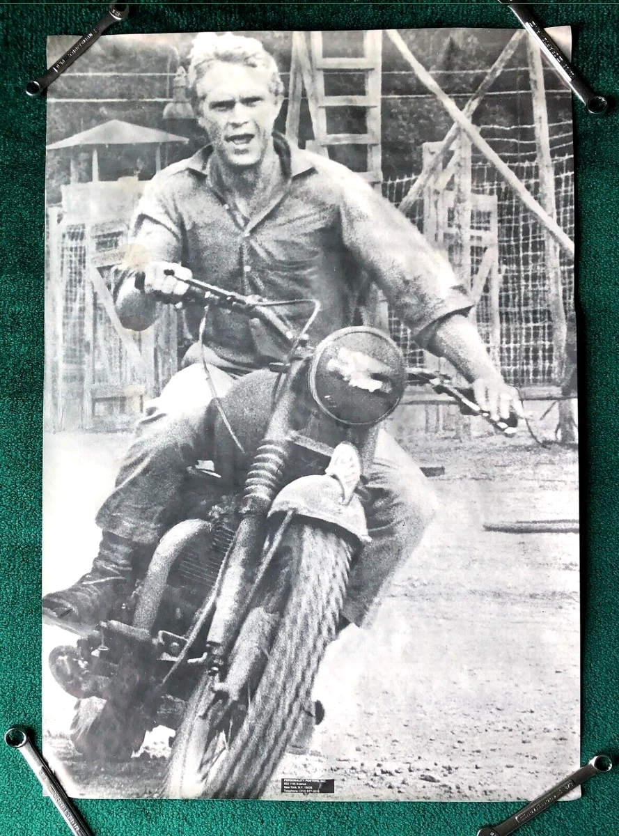 Steve Mcqueen Motorcycle Poster