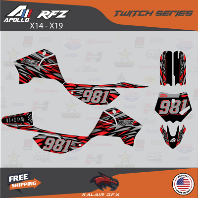 Graphics Decal Kit For Apollo RFZ X4 X5 X6, X14 to X19 all years Twitch ...