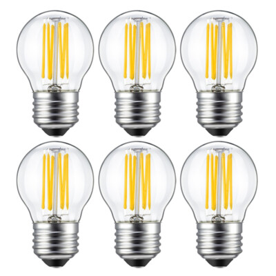 1/4/6pc LED Vintage Retro Bulb 110V G45 4W 6W Edison Filament Bulb ...