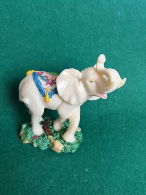 Vintage Stone look Resin Lucky Elephant | eBay