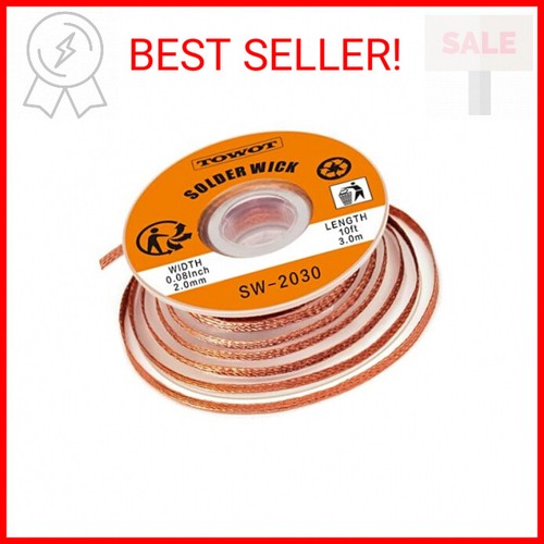 TOWOT Solder Wick Braid With Flux No-Clean Electronic, Desoldering Wick ...