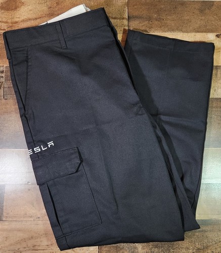 Tesla Employee Work Pants Mens 44x32 Black Workwear Cargos Elon Musk | eBay
