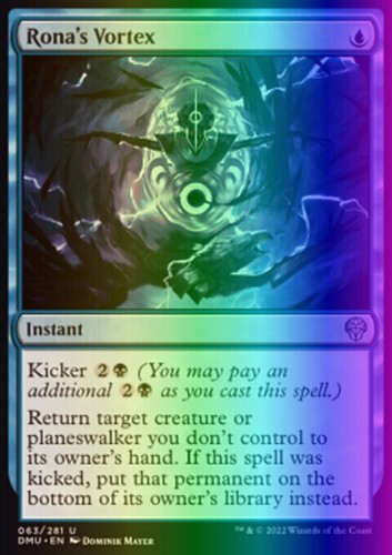 MTG Magic the Gathering Rona's Vortex (63/552) Dominaria United NM FOIL ...