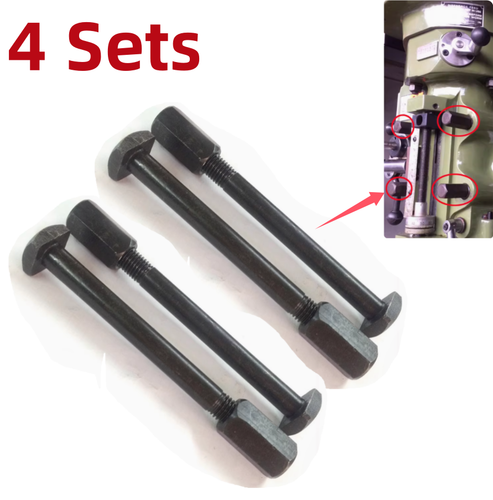 4Sets Milling Machine Head Screw CNC Mill T Type Screw B155+B157 Nut ...