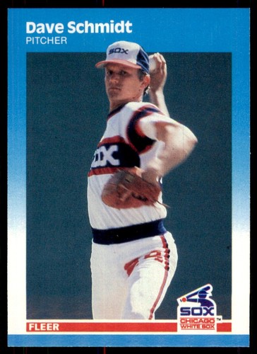 1987 Fleer Dave Schmidt . Chicago White Sox #505 | eBay