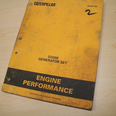 CATERPILLAR G3306 G3300 Industrial Engine Performance Manual service ...