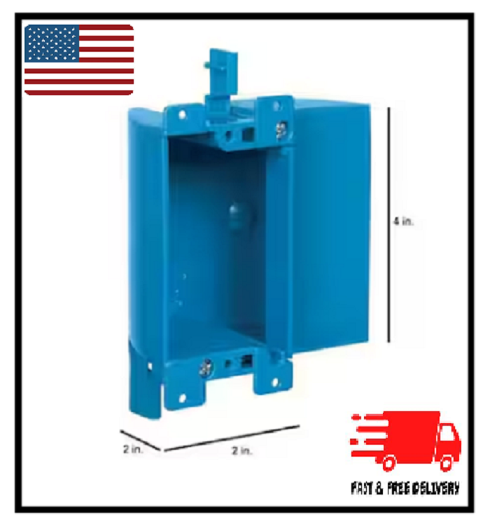 1-Gang 17 cu. in. PVC Shallow Old Work Electrical Switch and Outlet Box ...