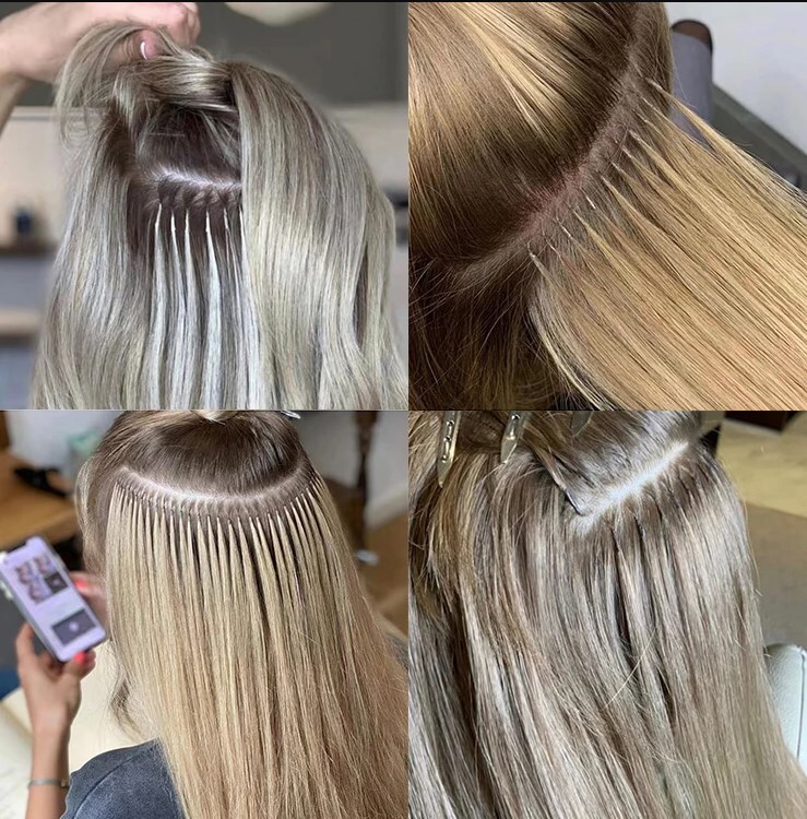 Pre Bonded Fusion Stick I Tip Grey Blond 100% Remy Human Hair ...