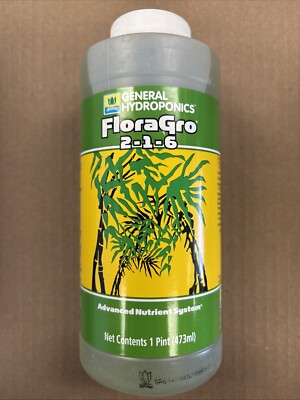 General Hydroponics - FloraGro 2-1-6 - 1 Pint | eBay