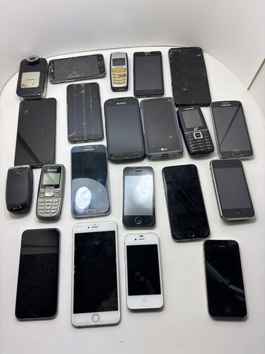 Lot of 21 Assorted Cell Phones For Parts, Scrap or Gold Recovery | eBay