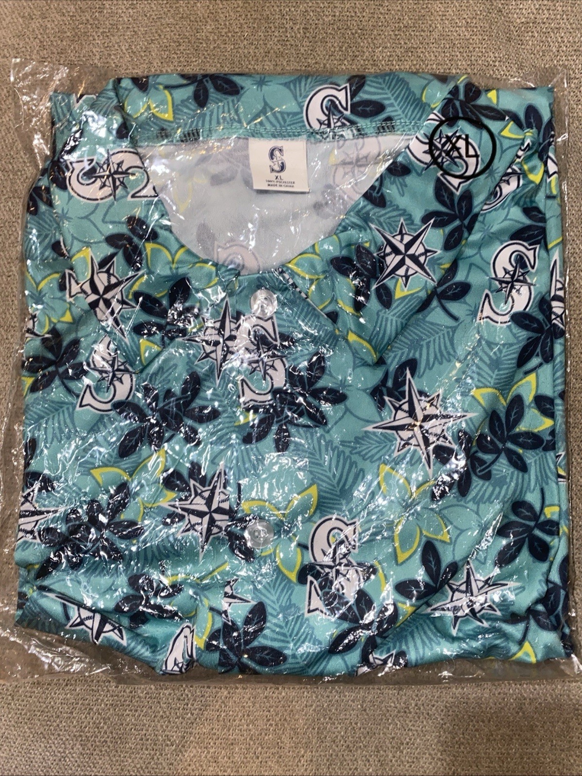 2025 Aloha Shirt Seattle Mariners MLB SGA 8/2/25 SIZE XL ADULT BRAND ...
