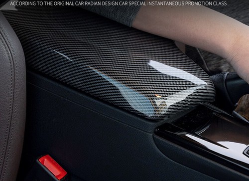 Carbon Fiber ABS Armrest Box Console Cover For BMW 3 4 3GT F30 F31 F32 ...