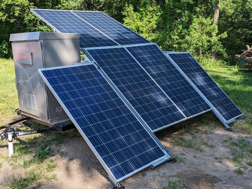 Solar Generator Trailer Powers a House, Camper, Welder, Shed, Cabin ...