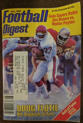 Football Digest Magazine August 1985 Doug Flutie, New Jersey Generals ...