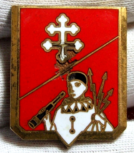 French MILITARY INSIGNIA bombing squadron 1-92 BURGUNDY AUGIS A765 rare ...