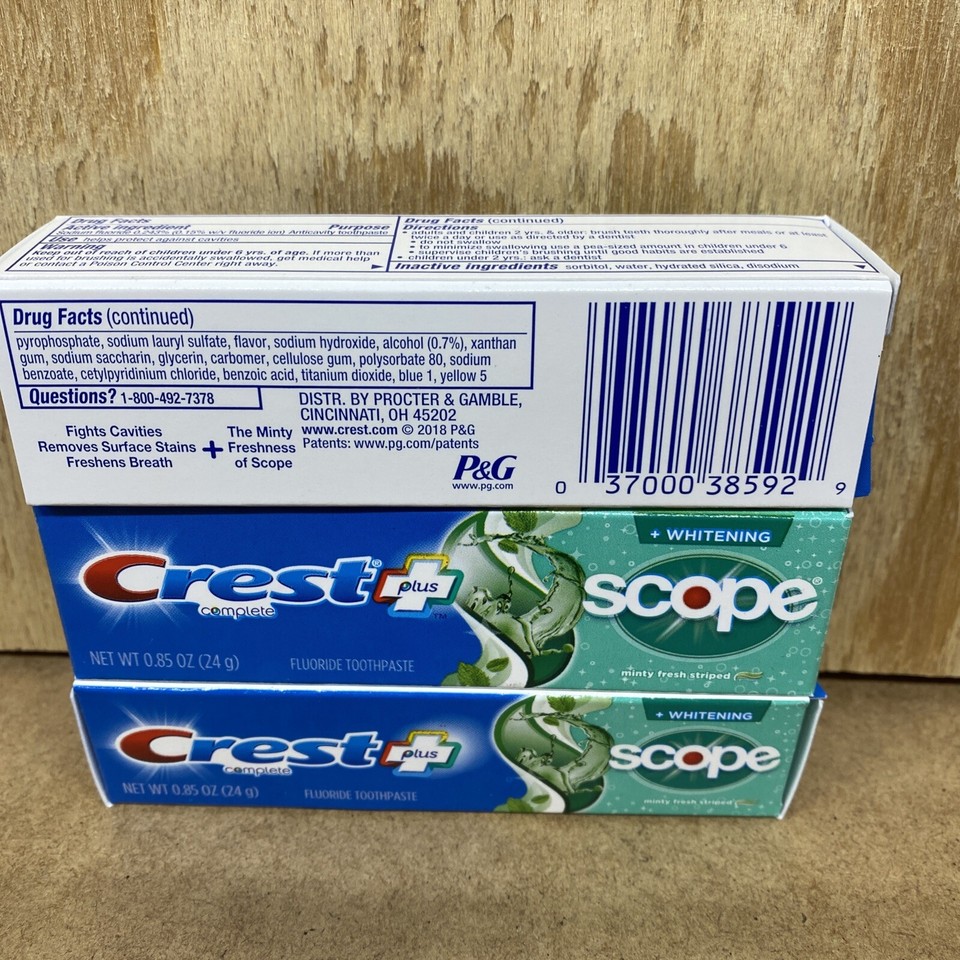 3 New Crest Complete Multi-Benefit Fluoride Toothpaste Whitening ...