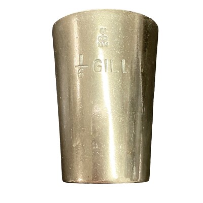 Gaskell & Chambers Spirit Measuring Cup Shot Glass 1/6 Gill Birmingham ...