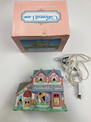 Cottontail Lane Boutique Lighted Easter Bunny Village House Vintage ...