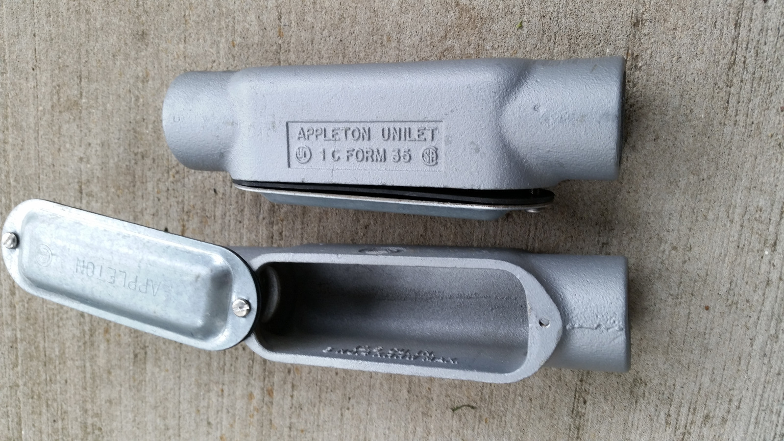 Appleton 1" pulling Ell W/cover & gasket, 1 form 35, cast iron | eBay