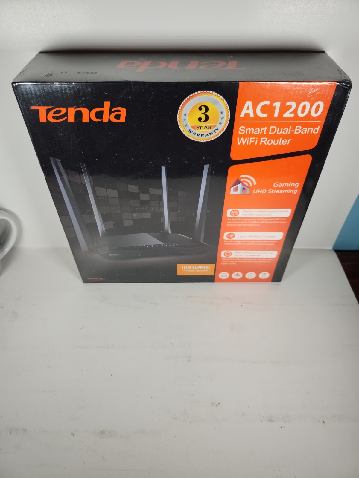 Tenda AC11 AC1200 Smart Dual-Band Gigabit WiFi Router Parental Control ...