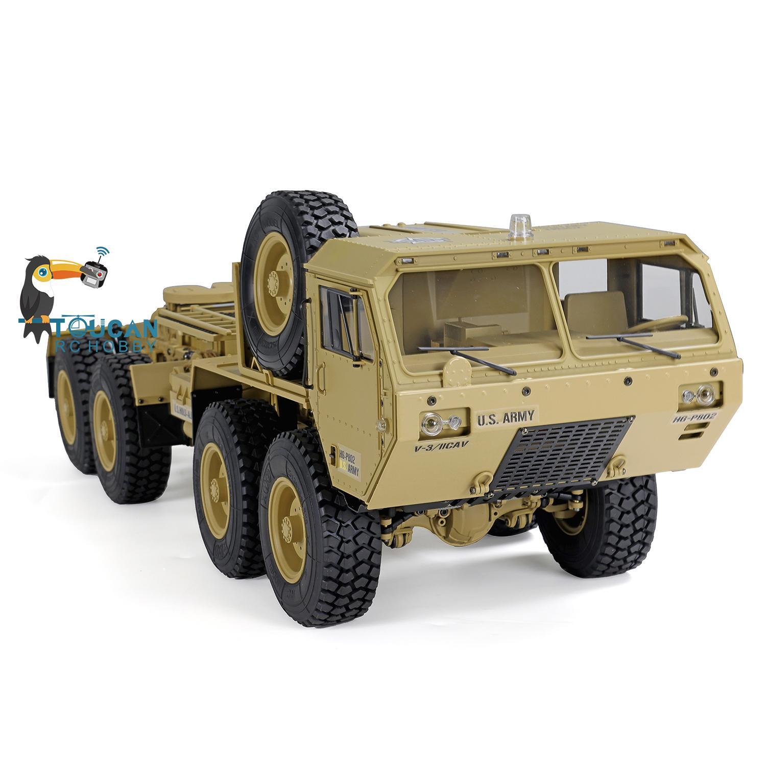RC US Military Truck Remote Control Truck 8x8 Off-road Truck HG P802 1/ ...