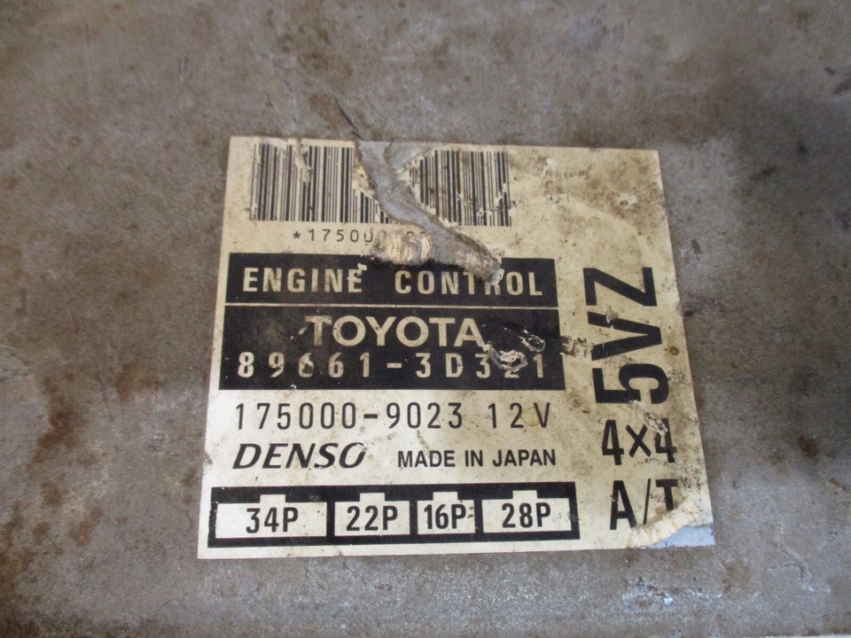 1997 4RUNNER ECM ENGINE CONTROL MODULE COMPUTER PCM ECU POWER UNIT 3.4L ...