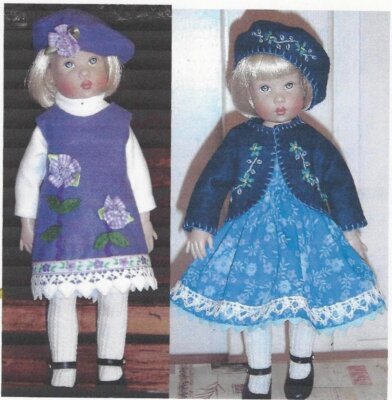 Sewing outfit Clothes Dress Pattern fits 11" Little Darling Kish Betsy ...