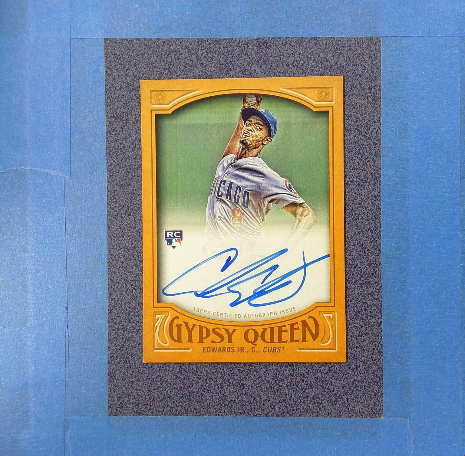 2016 Gypsy Queen CARL EDWARDS JR RC Auto 7/25 Chicago Cubs ~JN30A | eBay