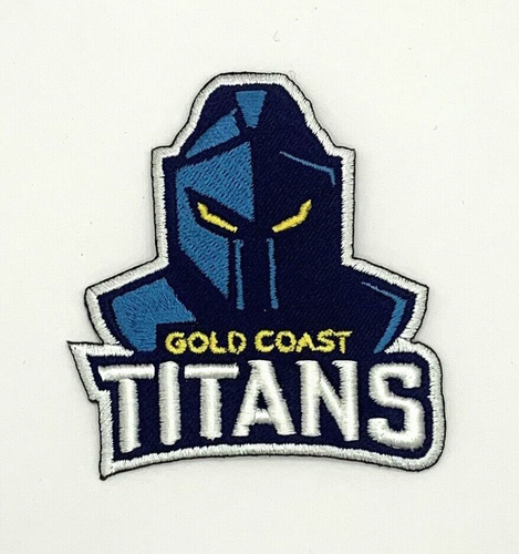 GOLD COAST TITANS NRL RUGBY Embroidered Patch Badge 80hx75w mm Iron/Sew ...
