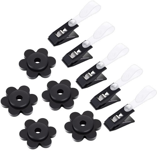 10 Pcs Garden Flag Rubber Stoppers and Anti-Wind Garden Flag Clips ...
