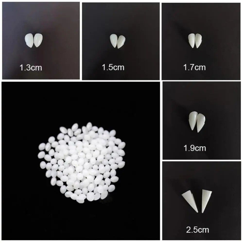 Halloween Vampire Teeth Fangs Dentures Prop Party Costume DIY Cosplay ...