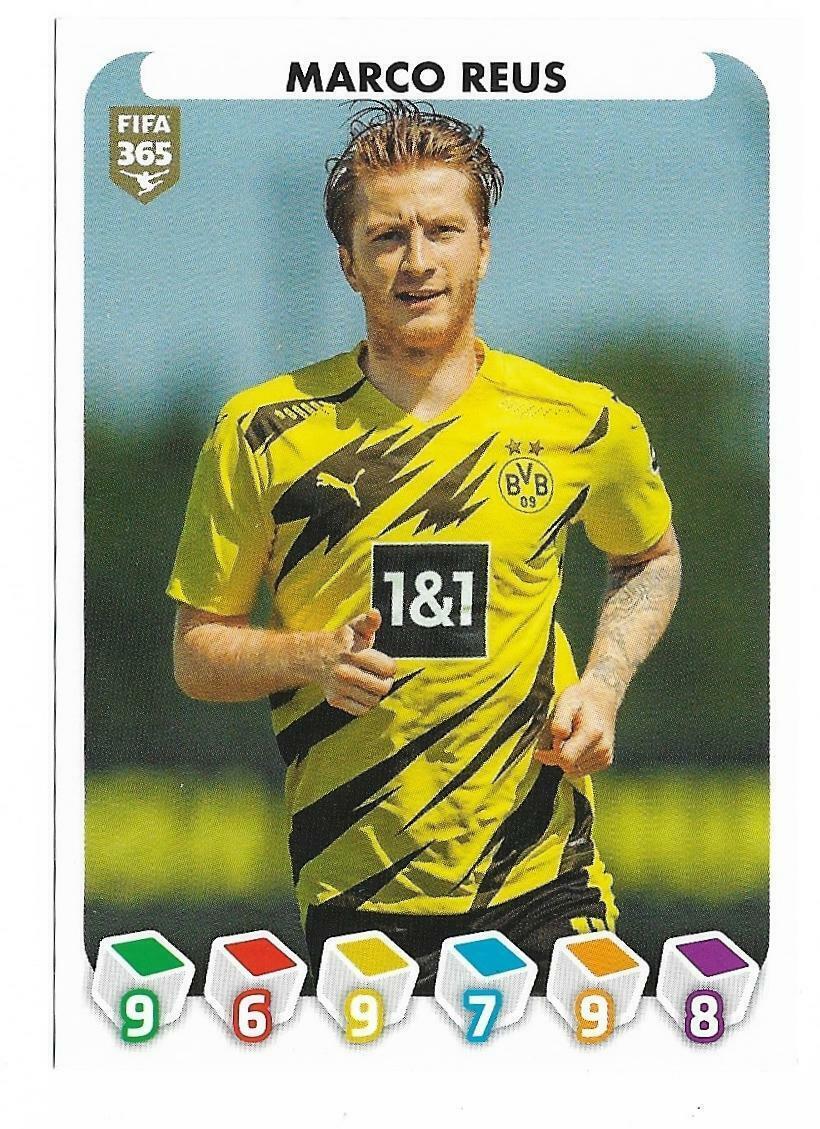 N.206 Marco Reus Borussia Dortmund - Fifa 365 2021 Panini | eBay