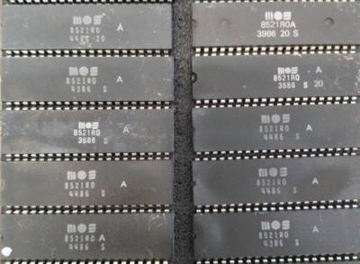 1x MOS 8521 R0 (6526) Commodore 64/128 CIA. TESTED. UNCUTTED pins. Best ...