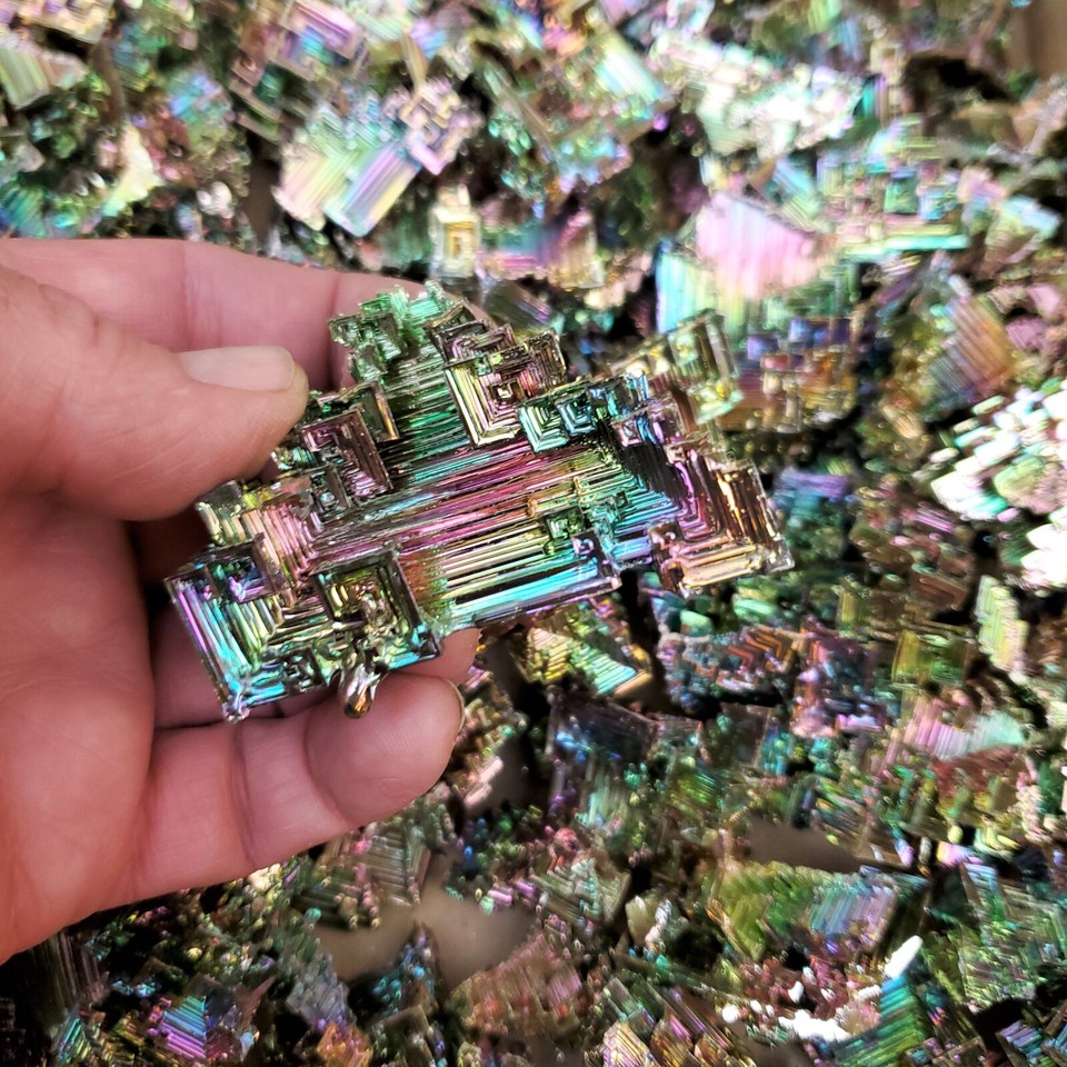Bismuth 1 kg (2.2 lB) Wholesale Lot (A-B-grade) Rainbow Crystals | eBay