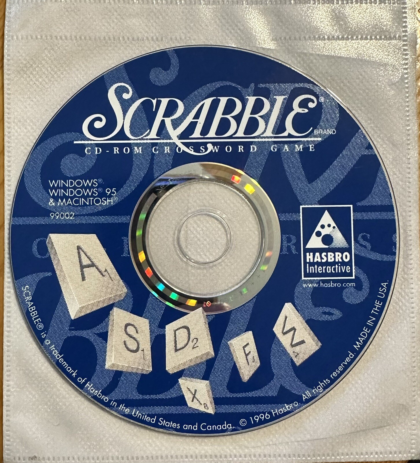 SCRABBLE CD-ROM CROSSWORD GAME - HASBRO | eBay